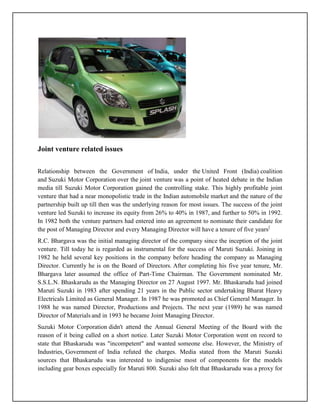 Term paper on maruti suzuki | DOCX | Automotive Industry | Industries
