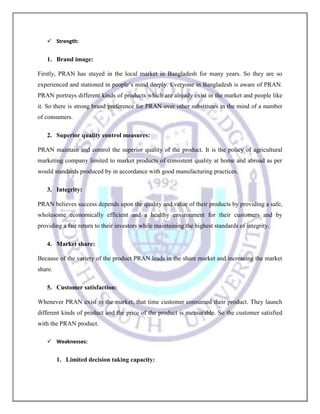 Term paper on pran | DOCX