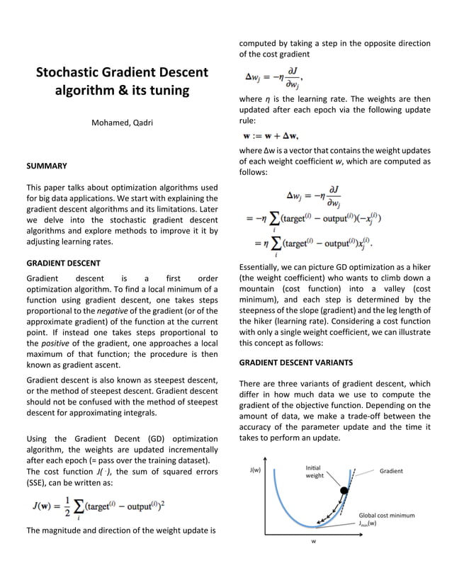 Stochastic gradient descent and its tuning | PDF | Computing | Technology & Computing