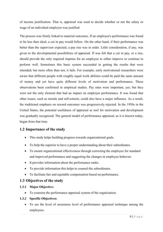 Performance Appraisal System: A Case Study on “KM Apparel Knit (Pvt ...