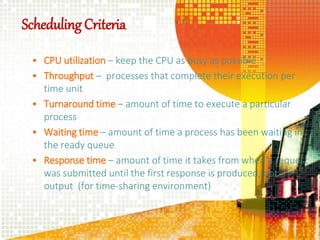 CPU SCHEDULING AND DEADLOCK | PPTX | Operating Systems | Computer Software and Applications