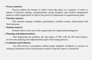 ORGANIZATIONAL DEVLOPMENT & ITS INTERVENTIONS | PPTX