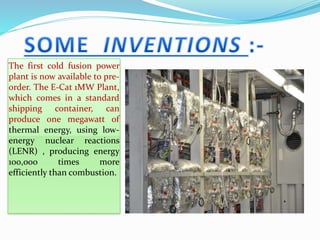 Term paper presentation on NUCLEAR COLD FUSION REACTION | PPT