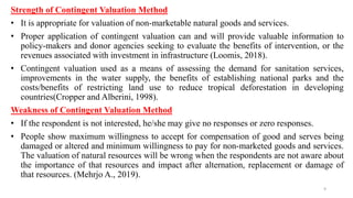 Economic Valuation of Natural Resources Using Contingent Valuation ...