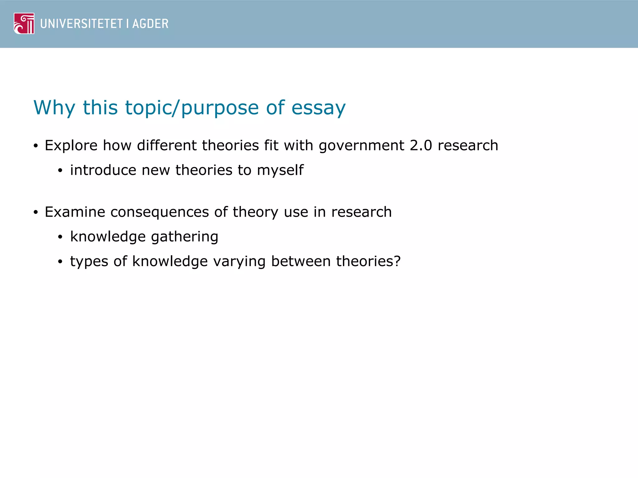 Different theory, different result? | PPT