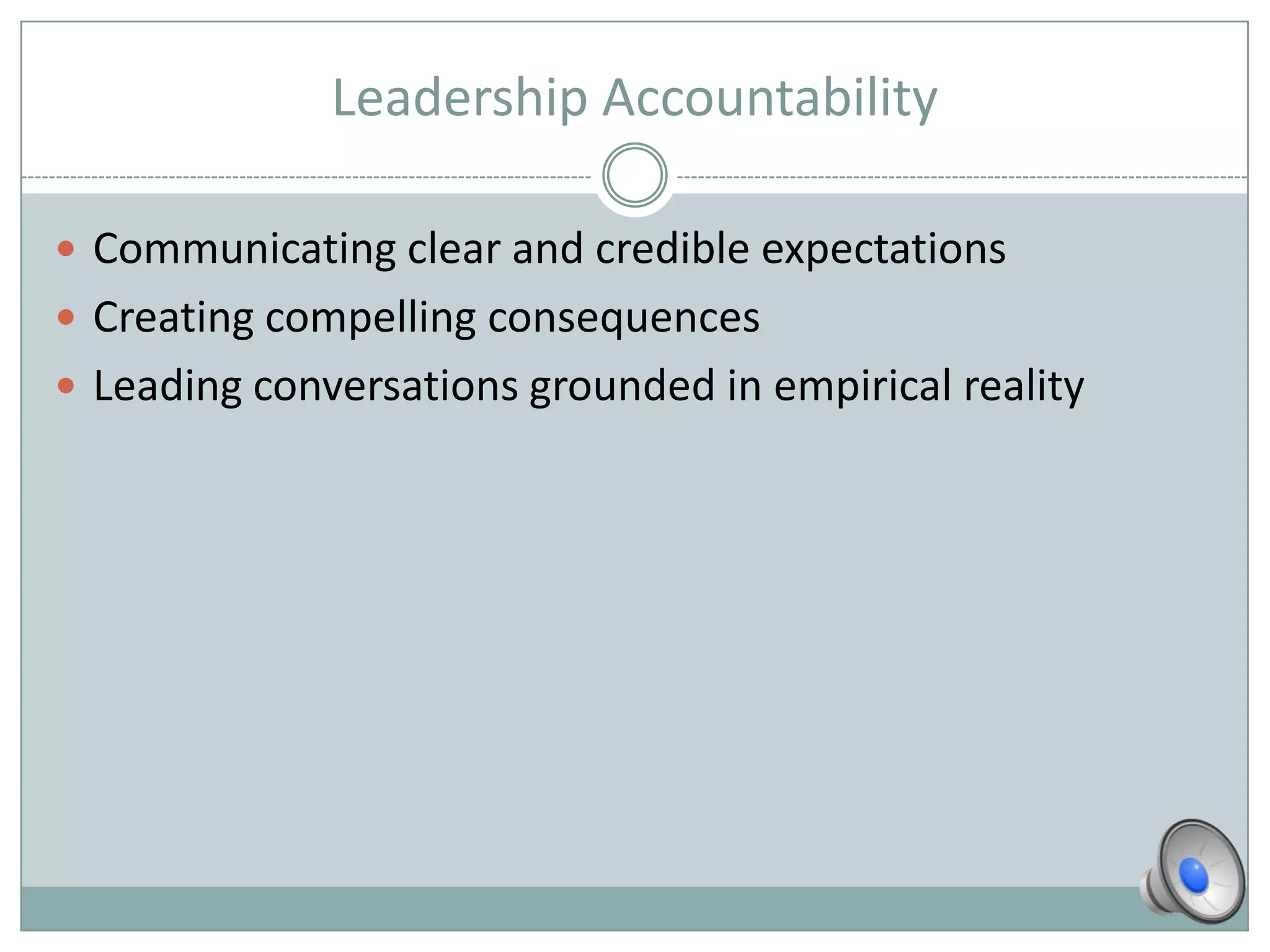 Leadership: Being Accountable | PPTX