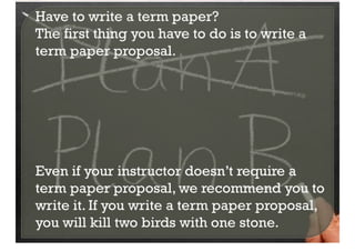 Term Paper Proposal | PDF