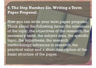 Term Paper Proposal | PDF