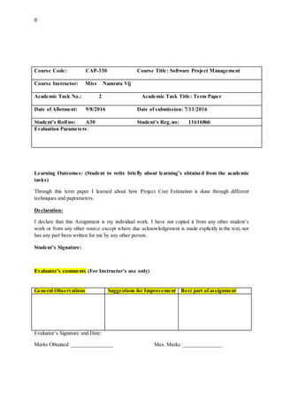 Term paper spm | DOCX | Business | Business and Finance