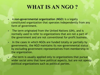Challenges in managing NGOS in India | PPTX