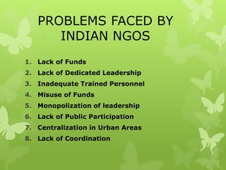 Challenges in managing NGOS in India | PPTX