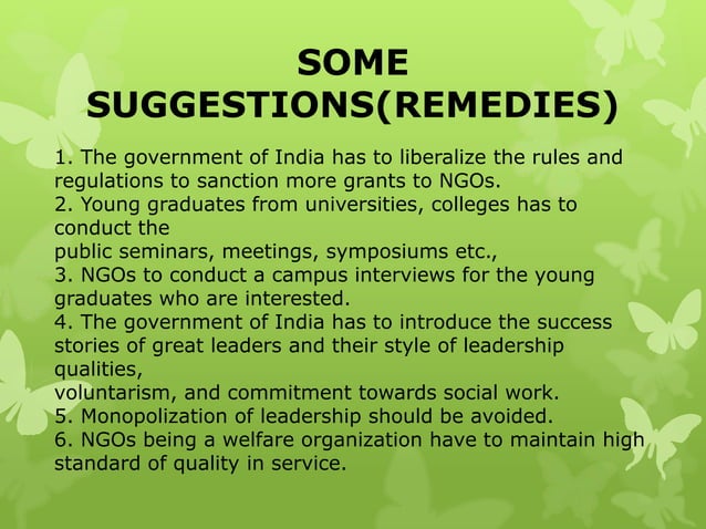 Challenges in managing NGOS in India | PPTX