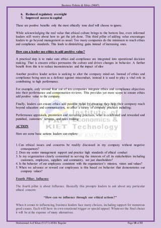 Ethical Business Leadership | DOCX