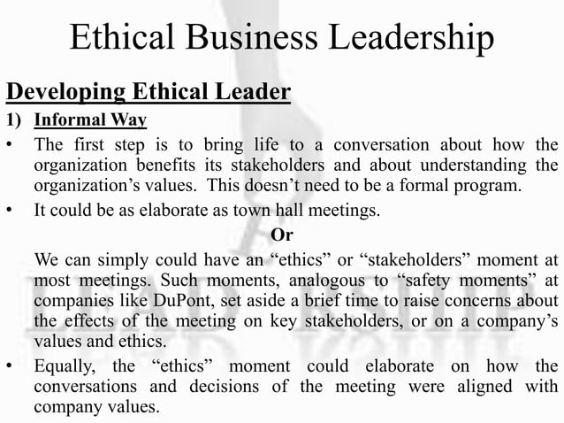 Ethical Business Leadership | PPTX