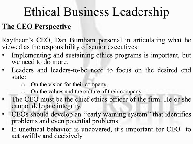 Ethical Business Leadership | PPTX