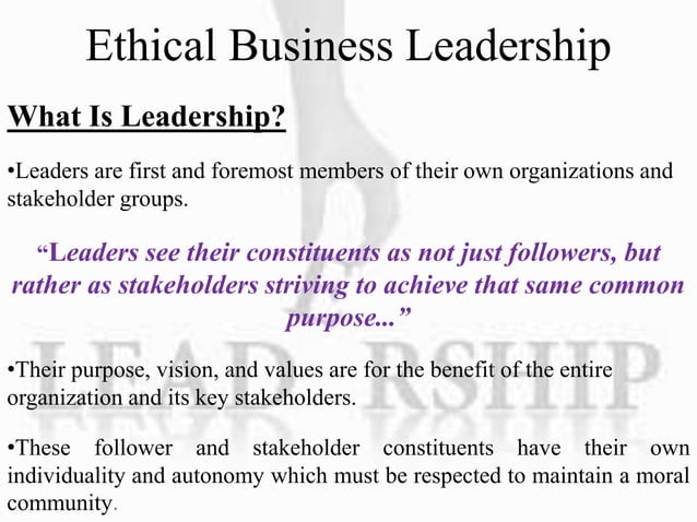 Ethical Business Leadership | PPTX