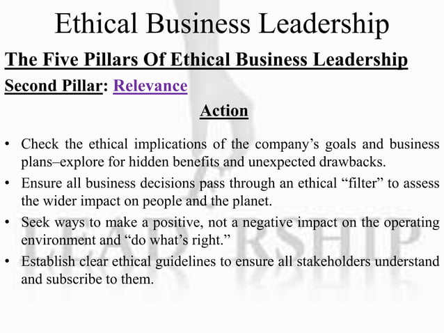 Ethical Business Leadership | PPTX