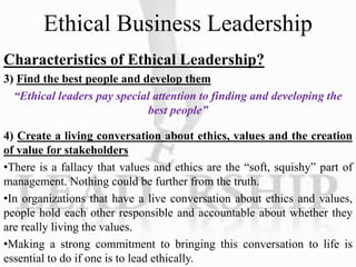 Ethical Business Leadership | PPTX