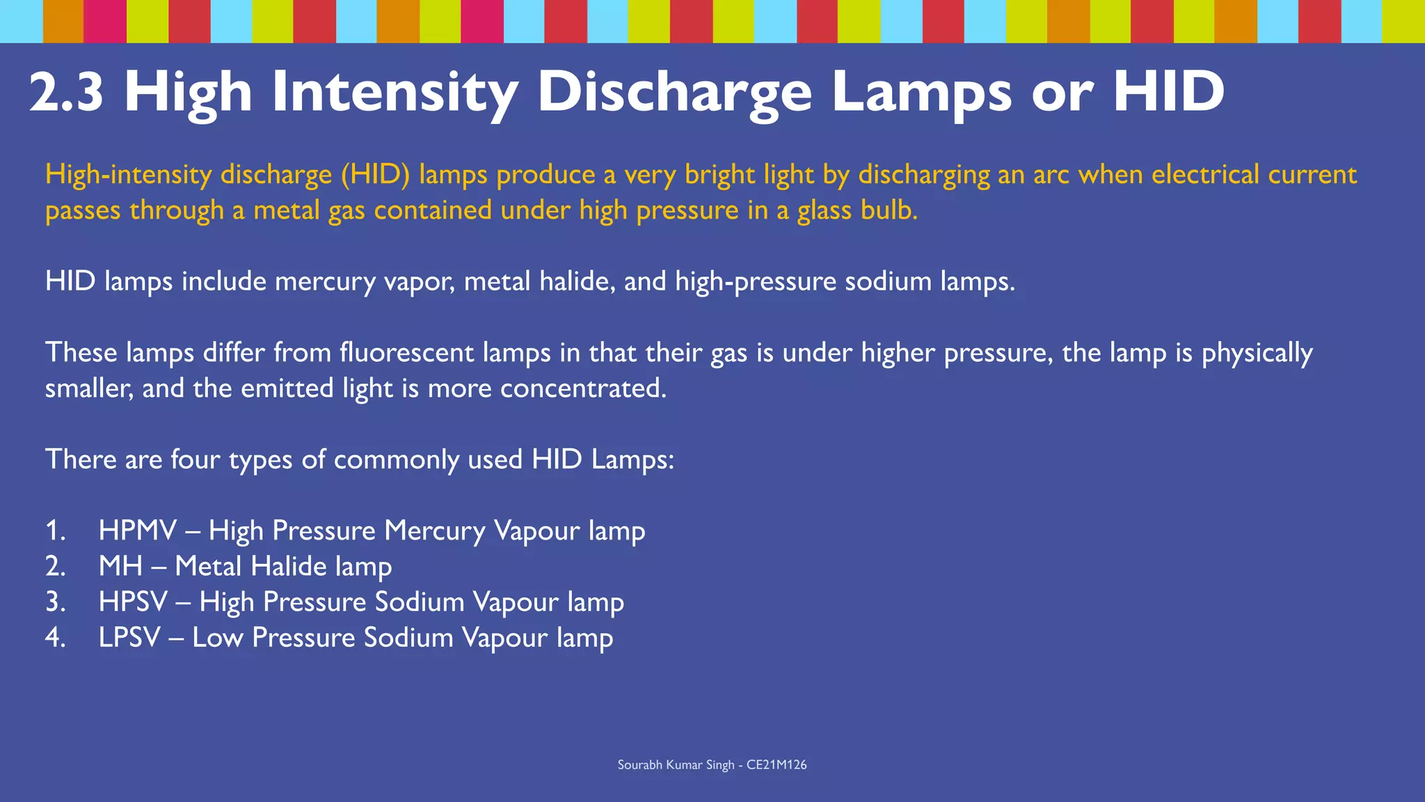Different Types of Lamps and Luminaries | PDF