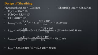 Term project "Design of Slab Formwork" | PPT