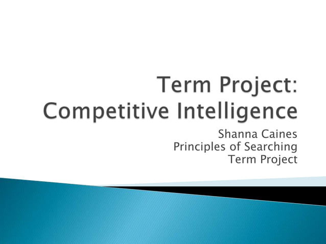 Term project presentation | PPT