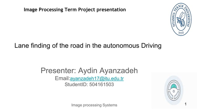 Term project proposal image processing project | PPT