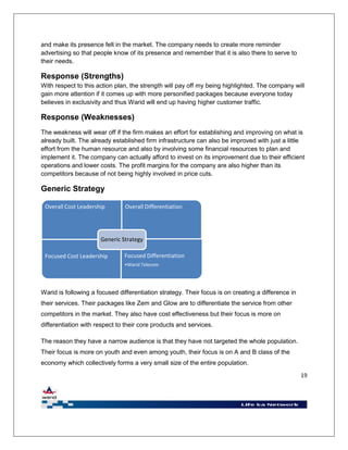 Term Report on Warid Telecom for Strategic Management | PDF
