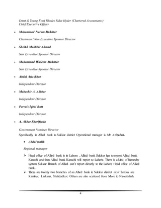 Term report on management functions of allied bank | DOCX