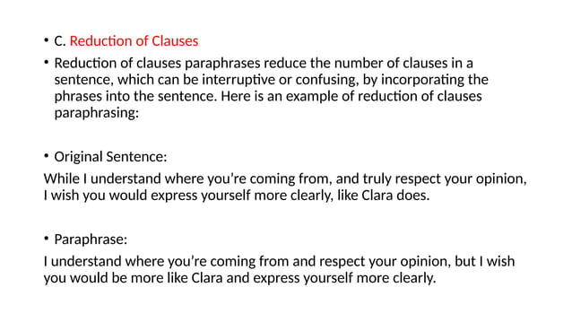 Summary paraphrase critical analysis etc. | PPT