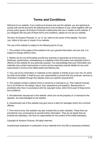 Terms of Service | PDF