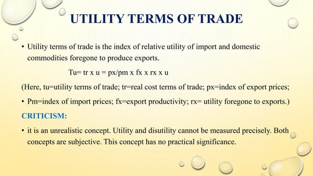 Terms of-trade | PPTX