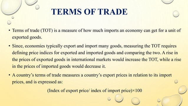Terms of-trade | PPTX