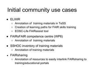 Terms4FAIRskills inititive for EOSC | PPT
