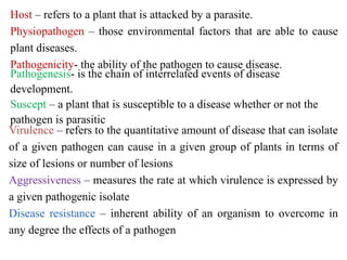 Plant Pathology Concept, Terms and disease symptoms | PPT