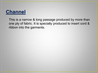 Terms and defintion of garments | PPTX