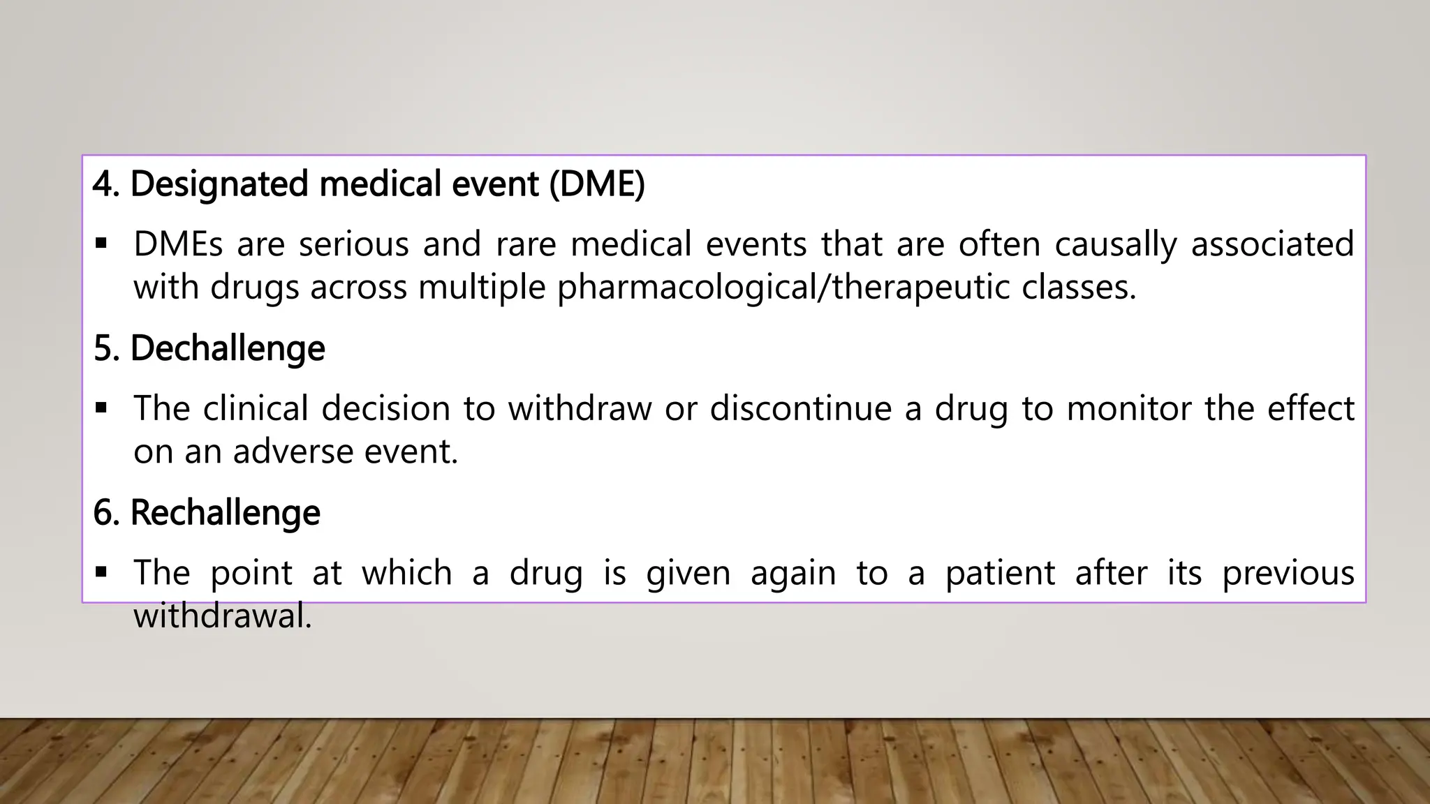 Regulatory terminology of ADR and Establishing pharmacovigilance center ...