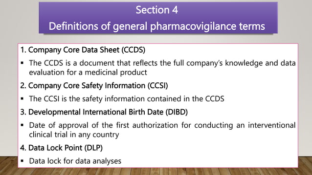 Regulatory terminology of ADR and Establishing pharmacovigilance center ...