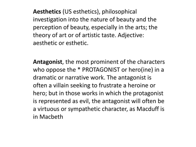 Important Literary Terms | PPTX