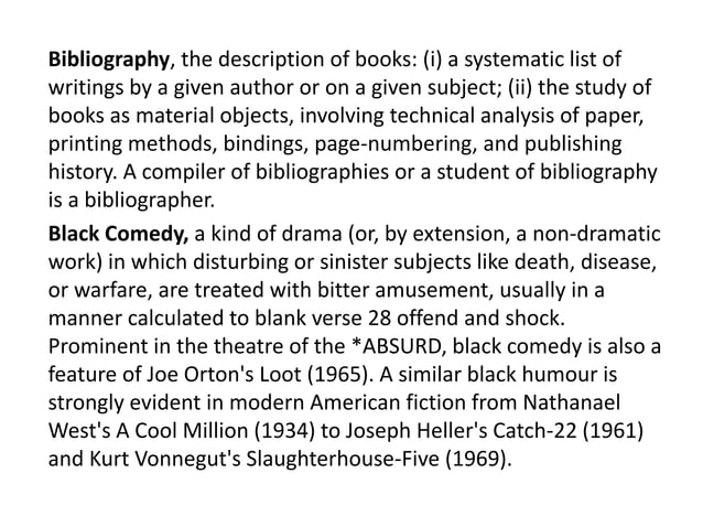 Important Literary Terms | PPTX