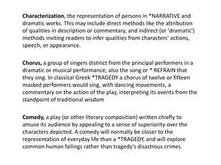 Important Literary Terms | PPTX