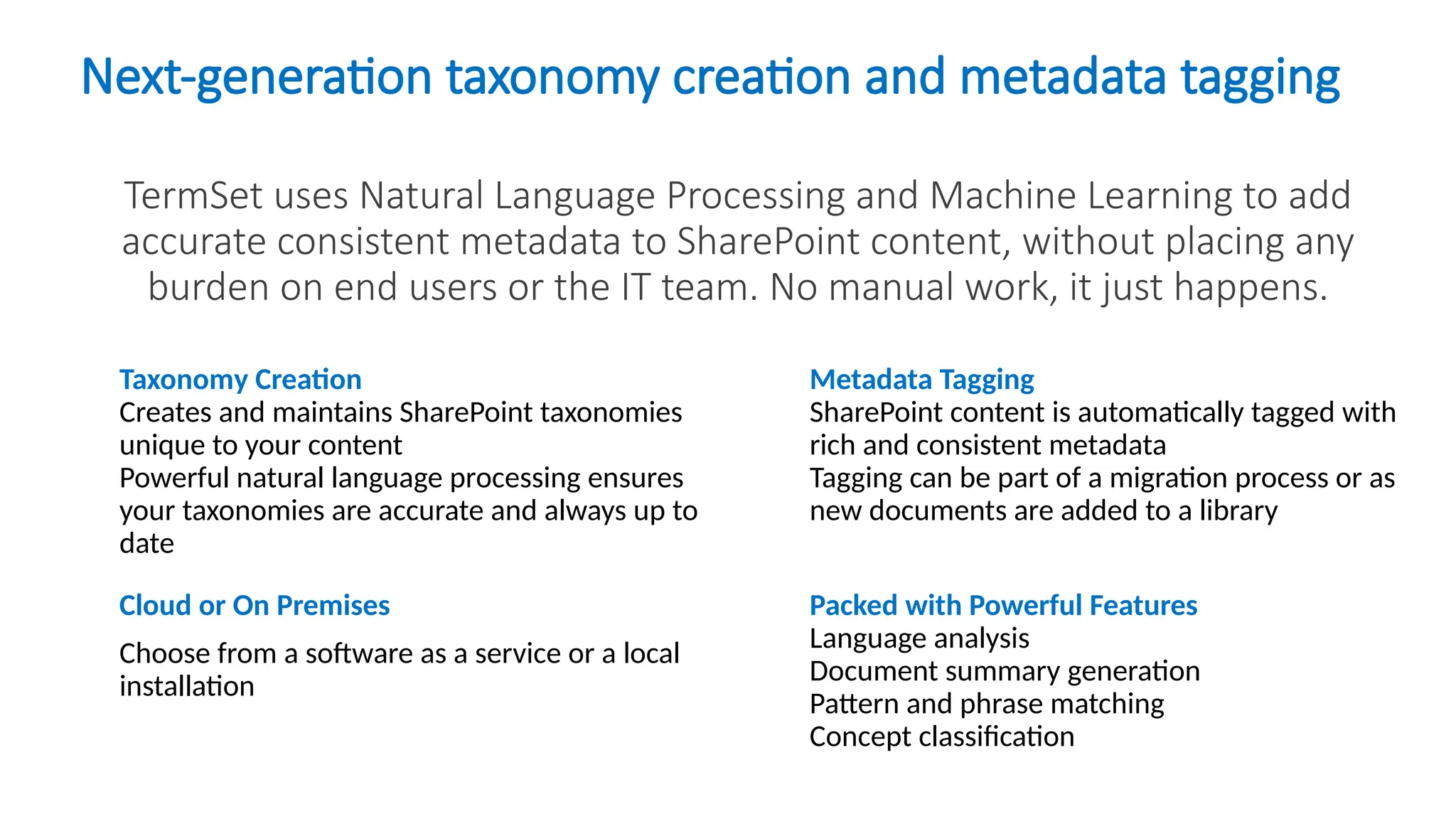 TermSet overview metadata taxonomy best practice | PPT