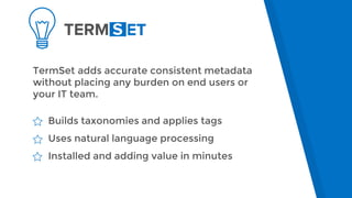 SharePoint metadata and taxonomy automation | PPT