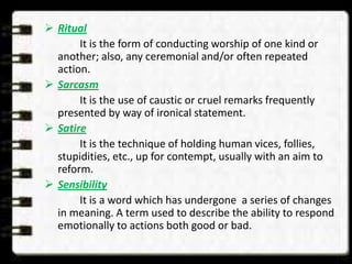 Terms for critical analysis | PPTX