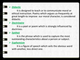 Terms for critical analysis | PPT