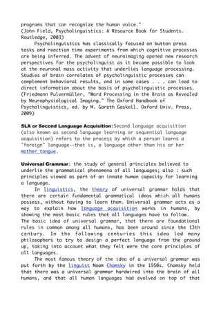 Terms for psychology and laguage teaching | PDF