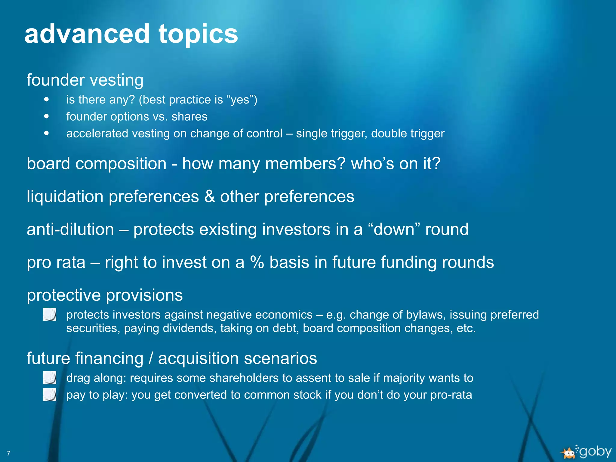 Term Sheet Basics | PPT | Venture Capital | Business Banking & Finance