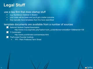 Term Sheet Basics | PPT | Venture Capital | Business Banking & Finance