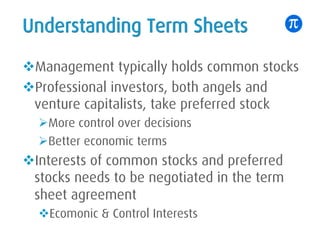 Term Sheets Fundamentals | PDF | Venture Capital | Business Banking ...