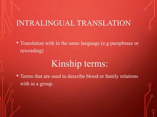 key Terms in translation studies | PPTX
