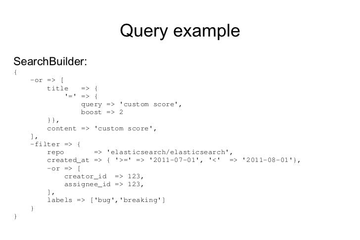 Terms of endearment - the ElasticSearch Query DSL explained